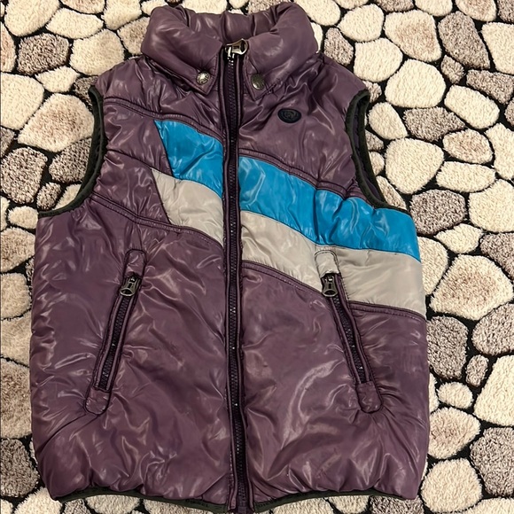 Diesel | Jackets & Coats | Diesel Purple And Blue Puffer Vest | Poshmark